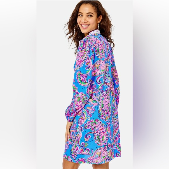 Lilly Pulitzer | Dresses | Nwt Lilly Pulitzer Shift Dress Multiblue ...